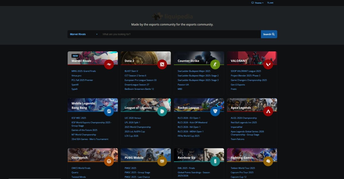 Liquipedia: как пользоваться киберспортивной Википедией по Dota 2
